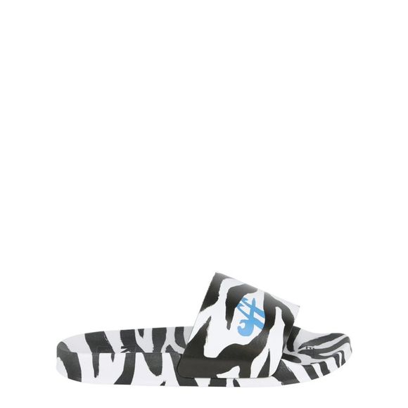 Off-White | Shoes | Offwhite Zebra Print Pool Slides Multi Womens ...